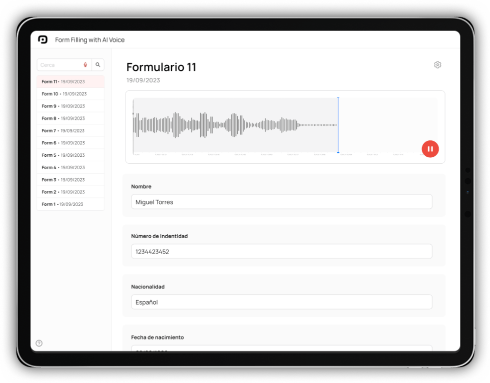 Form filling - Extending The Passion For AI